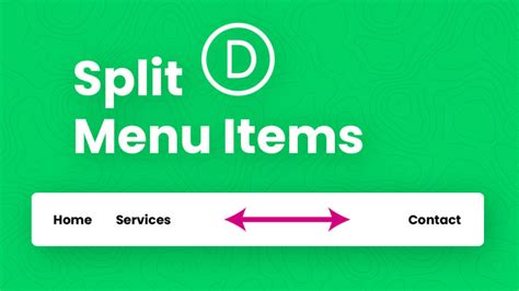 How To Split Divi Menu Items To The Left Or Right Tutorial By Pee Aye Creative