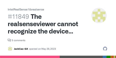 The Realsenseviewer Cannot Recognize The Device After Connecting The D I To The Computer Host