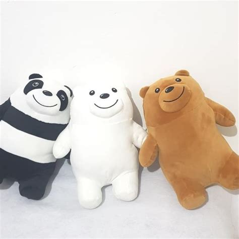 Jual Boneka We Bare Bears Wbb Pan Pan Grizzly Ice Bear Import 30cm