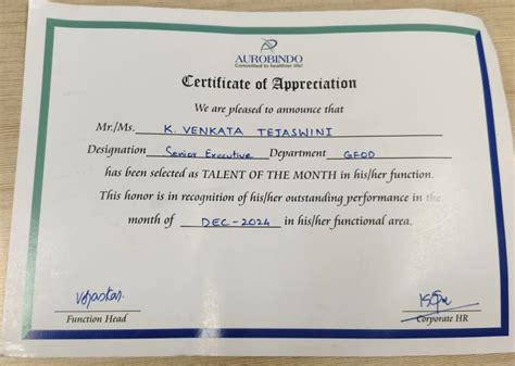 Ca Tejaswinikv On Linkedin Talentofthemonth Gratitude Finance