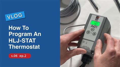 how to program an hlj stat thermostat for self regulating heating cable