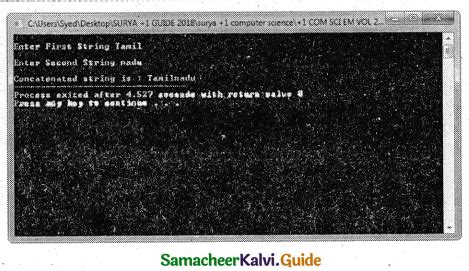 Samacheer Kalvi 11th Computer Science Guide Chapter 11 Functions TN Board Solutions