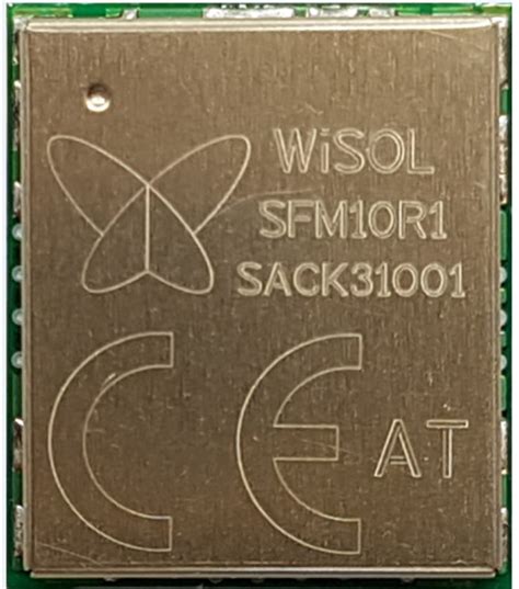 2 wisol sfm10r1 and sfm10r2 sigfox modules and evaluation board cnx