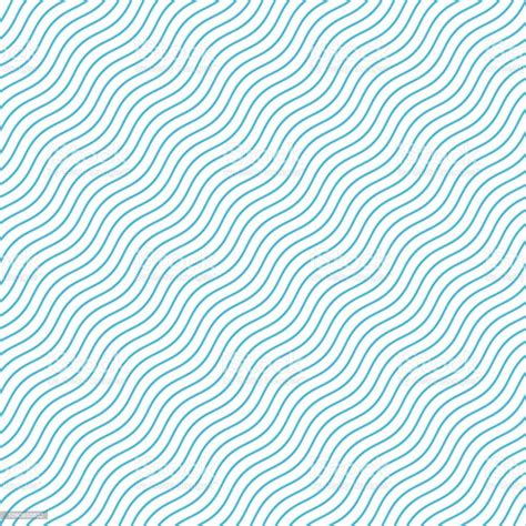 Blue And White Seamless Wave Pattern Linear Diagonal Waves Этикетки