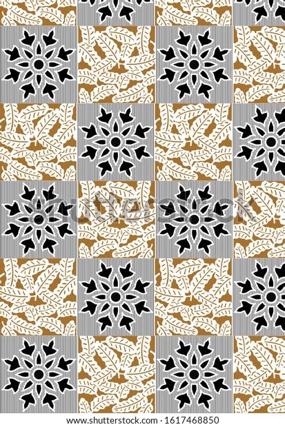 Block Pattern Design Background Art Fabric Stock Illustration