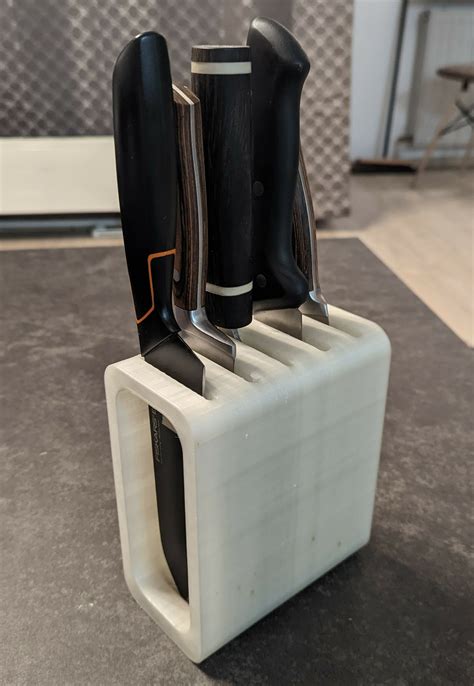 Free Stl File Kitchen Knife Block・3d Printing Design To Download・cults