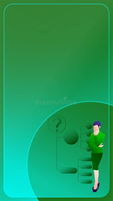 Decision Tree Diagram Vertical Template Stock Vector Illustration Of