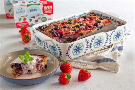 Baked Berry Oatmeal Bars Glenilen Farm