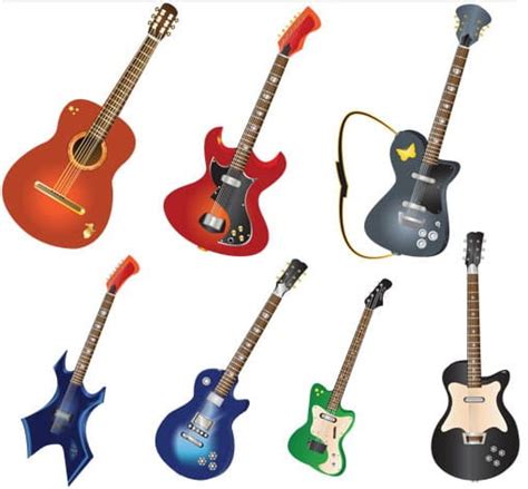 일렉트릭 기타 벡터 벡터 Uidownload