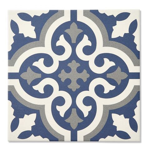 Manor House Blue Pattern Floor And Wall Tile Luxury Tiles Uk