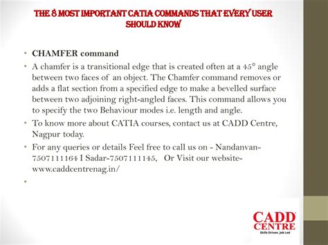 Ppt The 8 Most Important Catia Commands That Every User Should Know Powerpoint Presentation