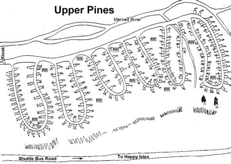 Yosemite Campground Map Yosemite National Park California Trail Map