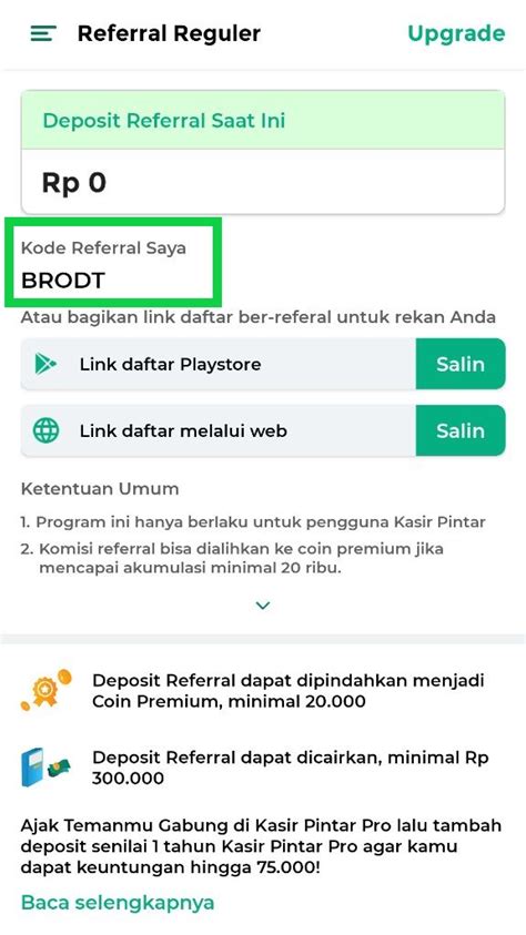 Cara Membuat Kode Referral