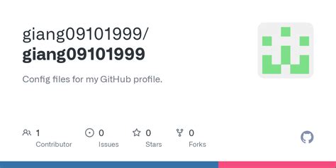 Github Giang09101999giang09101999 Config Files For My Github Profile