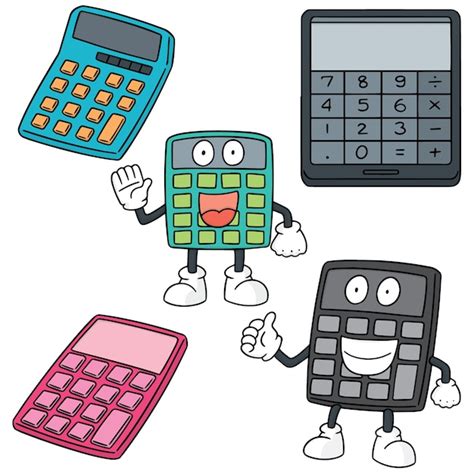 Premium Vector Set Of Calculator