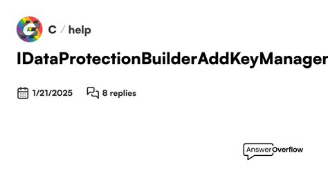 idataprotectionbuilder addkeymanagementoptions c