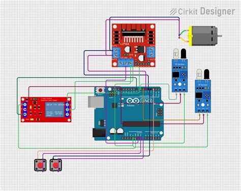 Arduino Uno Controlled Dc Motor With Ir Sensors And Relay Switching