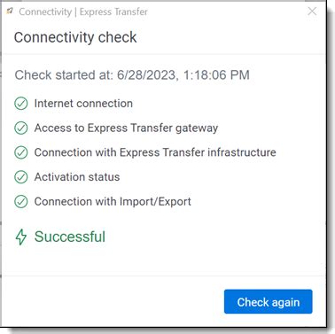 Connectivity Check
