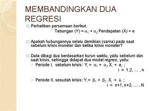 Model Regresi Dengan Variabel Bebas Kategori Pendahuluan Regresi