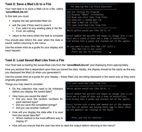 task 6 load saved mad libs from a file your final
