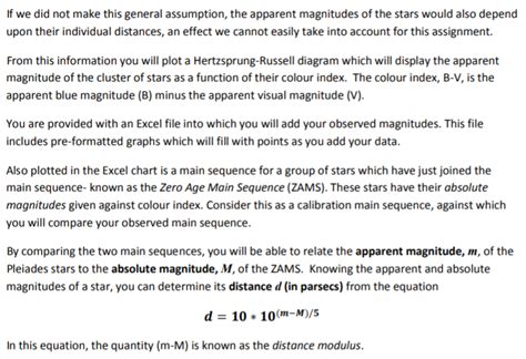 Solved 2 Estimating The Distance Modulus A What Is Your