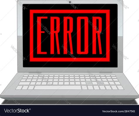 System Error Royalty Free Vector Image VectorStock