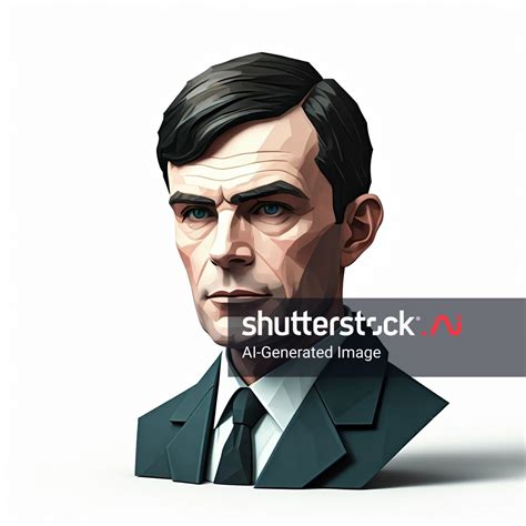 Alan Turing 3d Origamistyle On White Ai Generated Image 2515504165