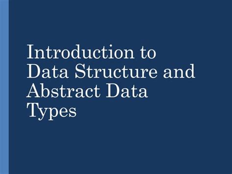 data structure with c lecture one ppt123 ppt databases computer