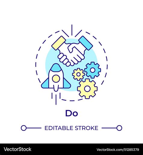 Do Multi Color Concept Icon Royalty Free Vector Image