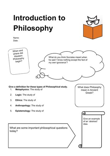 introduction to philosophy teaching resources