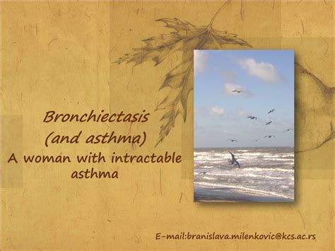 Ppt Asthma And Bronchiectasis Comorbidities Powerpoint Presentation