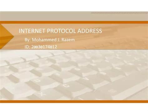 Ppt Internet Protocol Address Powerpoint Presentation Free Download Id 393006