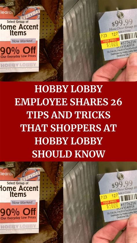 Hobby Lobby Employee Shares 26 Tips And Tricks That Shoppers At Hobby