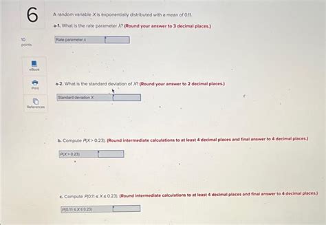 Solved A Random Variable X Is Exponentially Distributed With