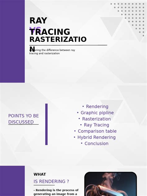 group 1 ray tracing vs rasterization pdf rendering computer