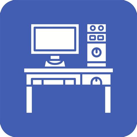 Premium Vector Workstation Icon