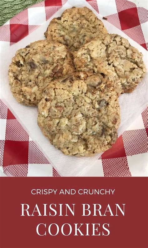 Crunchy Raisin Bran Cookies Recipe