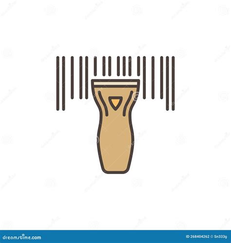 Bar Code Scanner Vector Barcode Scanning Concept Colored Icon Stock Illustration Illustration