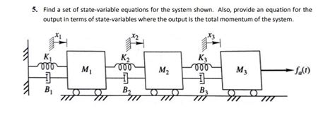 Solved 5 Find A Set Of State Variable Equations For The Chegg Com