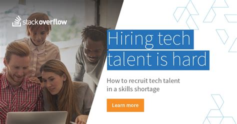 stack overflow talent on linkedin 97 of developers are employed