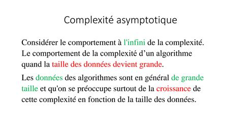 SOLUTION Cours N Calcul De La Complexit D Un Algorithme Studypool