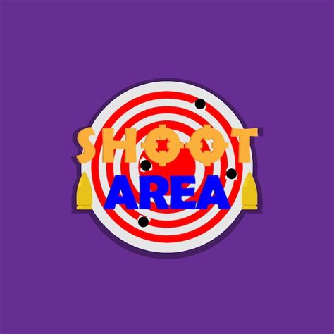 Premium Vector A Target With The Word Shoot Area On It