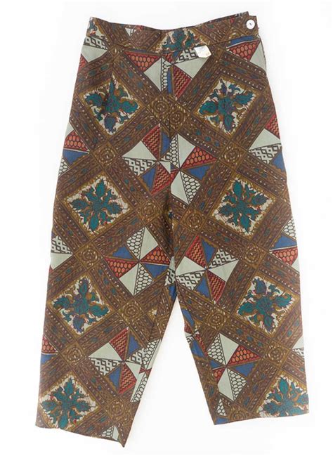 1950s Tiki Beatnik Clam Diggers Nos Gem