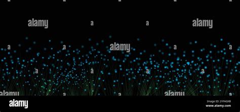 Abstract Technology Digital Particles Futuristic Background Big Data Visualization Cyber