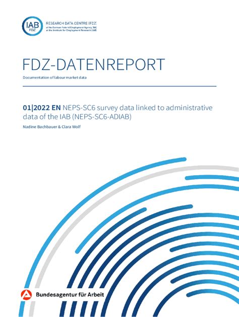 Fillable Online Doku Iab Neps Sc6 Survey Data Linked To Administrative