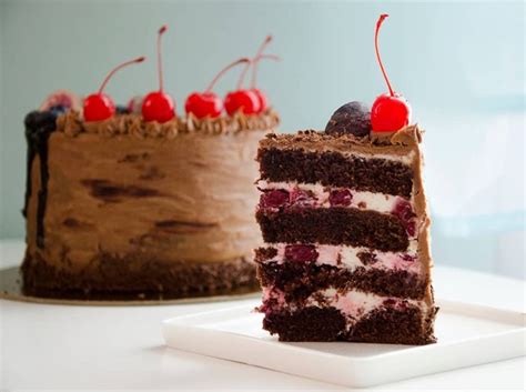 Разрез торта Чёрный лес