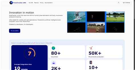 Posetracker Api Real Time Pose Estimation For Fitness