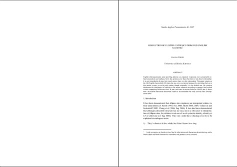 Pdf Resolution Of Ellipsis Evidence From Old English Sluicing 1