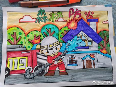 用大纸画的简单的森林防火手抄报（最新19张）手抄报图片大全