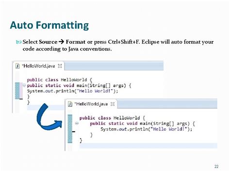 How To Auto Indent In Eclipse